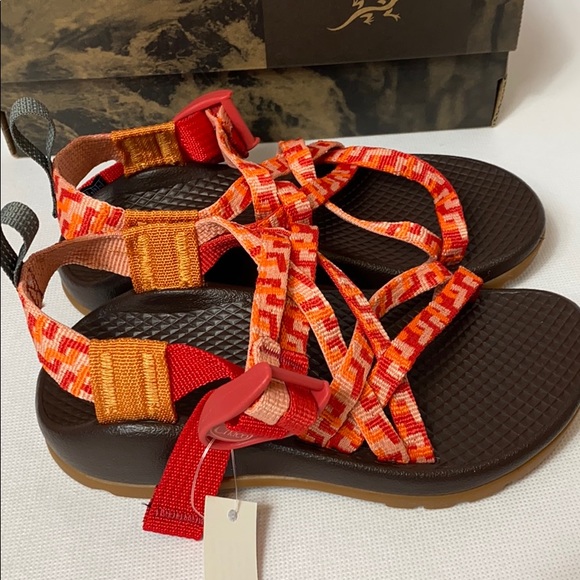 Chaco | Shoes | Chaco Girls Zx Ecotread Helix Peach Orange | Poshmark